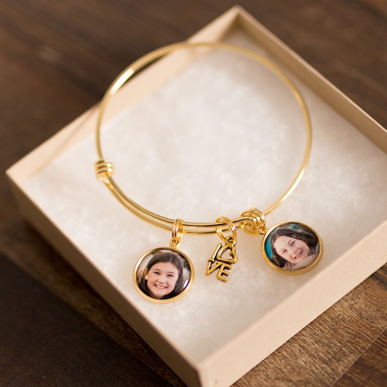 Photo Bracelet- Personalized Photo Bracelet- Photo Charm Bracelet ...