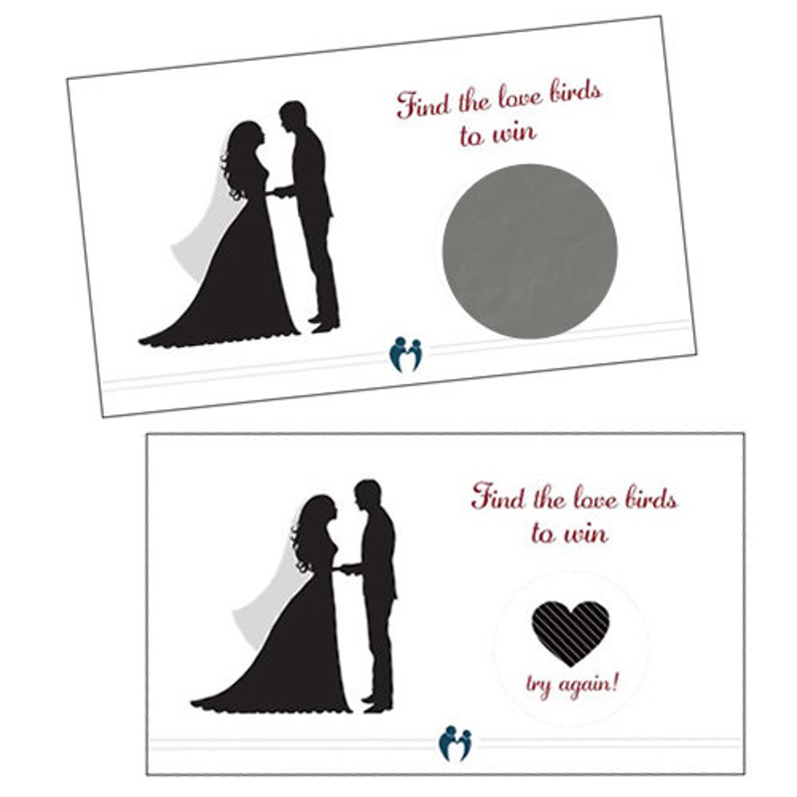 25 Qty Bridal Scratch off Cards Bridal Shower Scratch off - Etsy