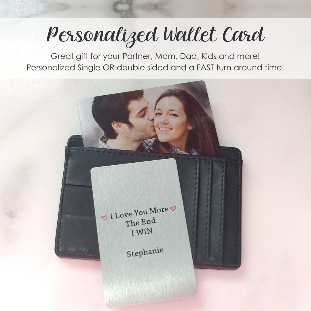 Personalized Wallet Card- Picture Wallet Card- Picture Wallet Insert ...