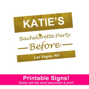 Bachelorette Party Printable Bachelorette Party Signs - Etsy