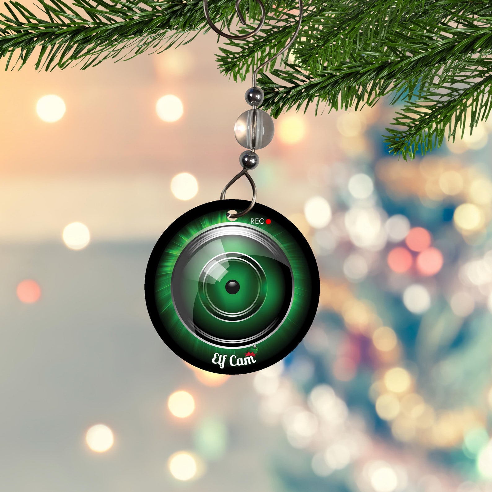 Elf Surveillance Ornament Elf Cam Elf Camera North Pole | Etsy