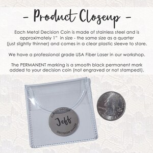 Personalized Decision Coin Metal- Couples Decision Coin- Couples ...