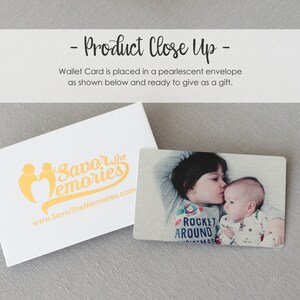 Personalized Wallet Card- Picture Wallet Card- Picture Wallet Insert ...