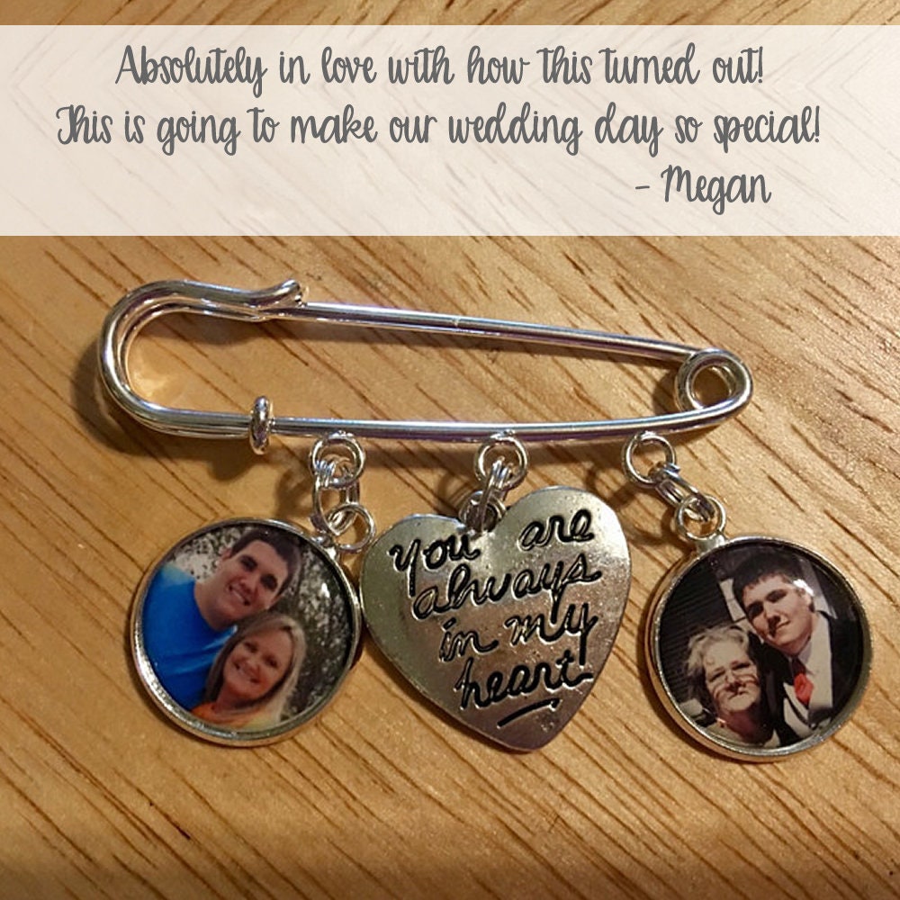 Memory Charm Memory Pin for Groom Memory Charm for Wedding | Etsy