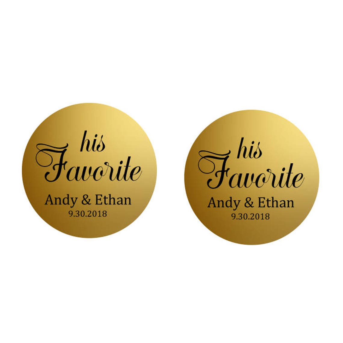 His Favorite Her Favorite Stickers Wedding Favor Stickers - Etsy