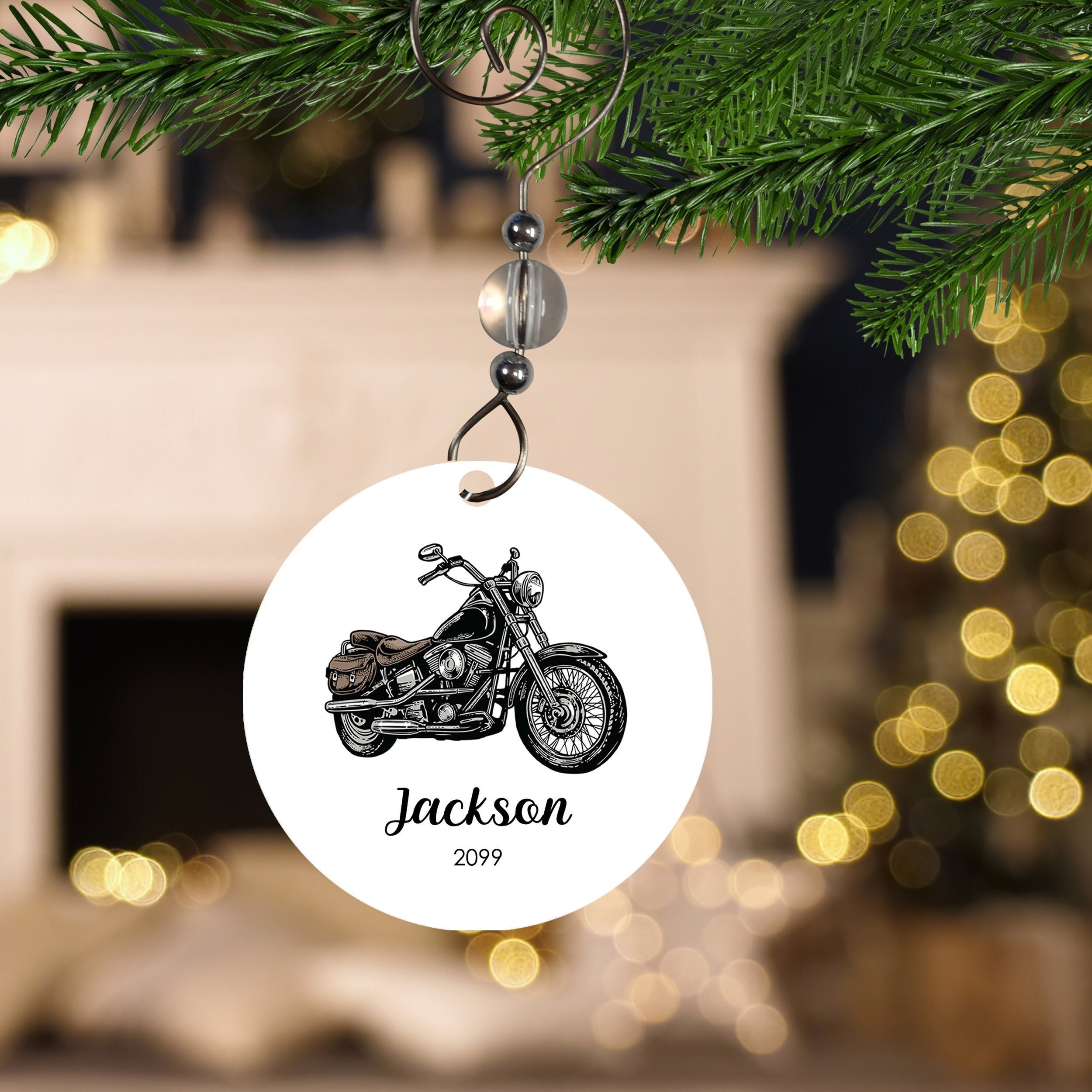 Motorcycle Ornament- Motorcycle Christmas Ornaments- Motorcycle Gifts ...