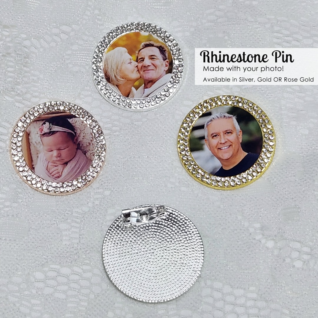 Photo Pin for Women Photo Brooch Pin Womens Funeral Pin Picture Brooch ...