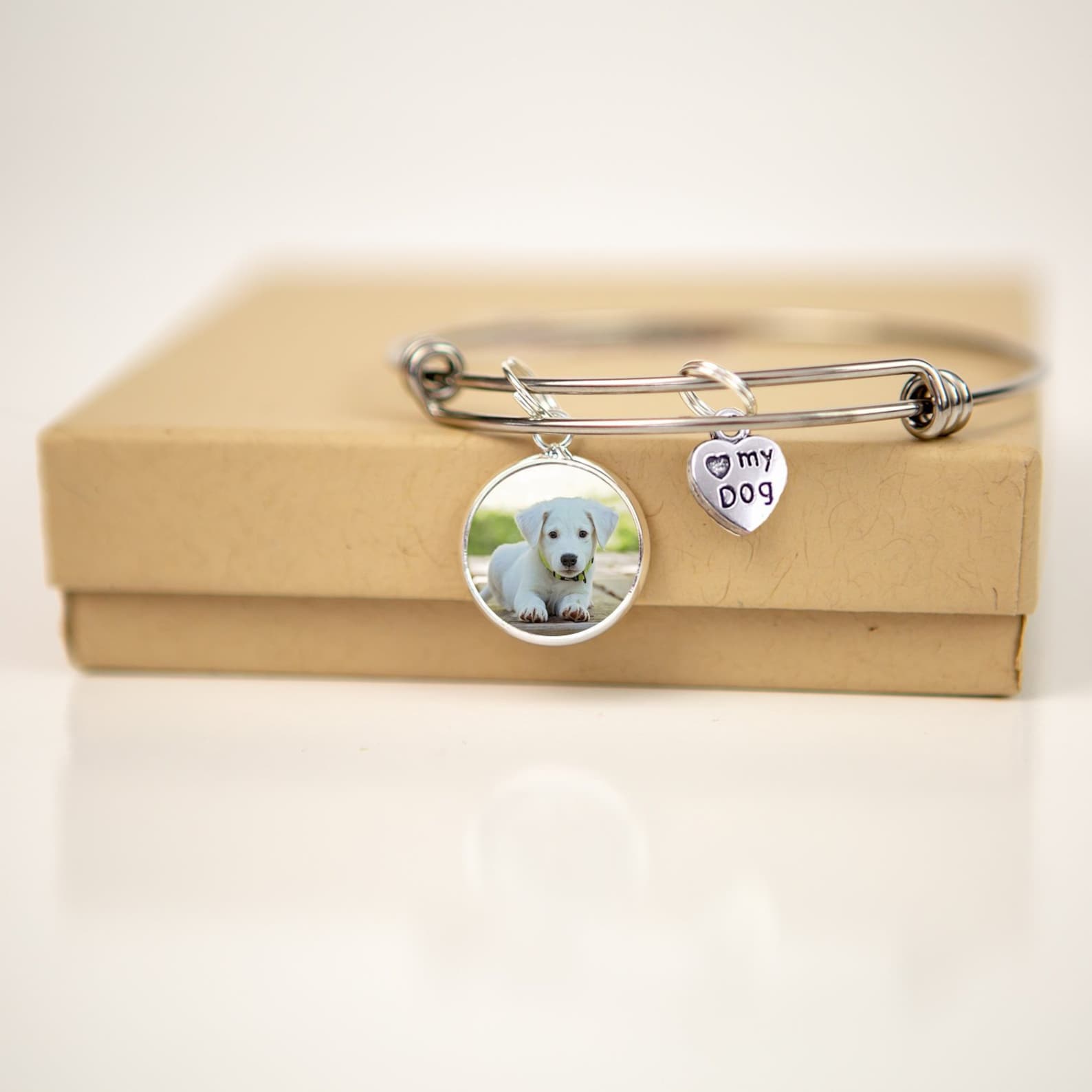 Dog Charm Bracelet Dog Bracelet Dog Photo Bracelet Dog - Etsy
