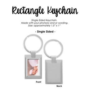 Photo Keychain- Photo Key Chain- Double Sided Photo Keychain- Custom ...