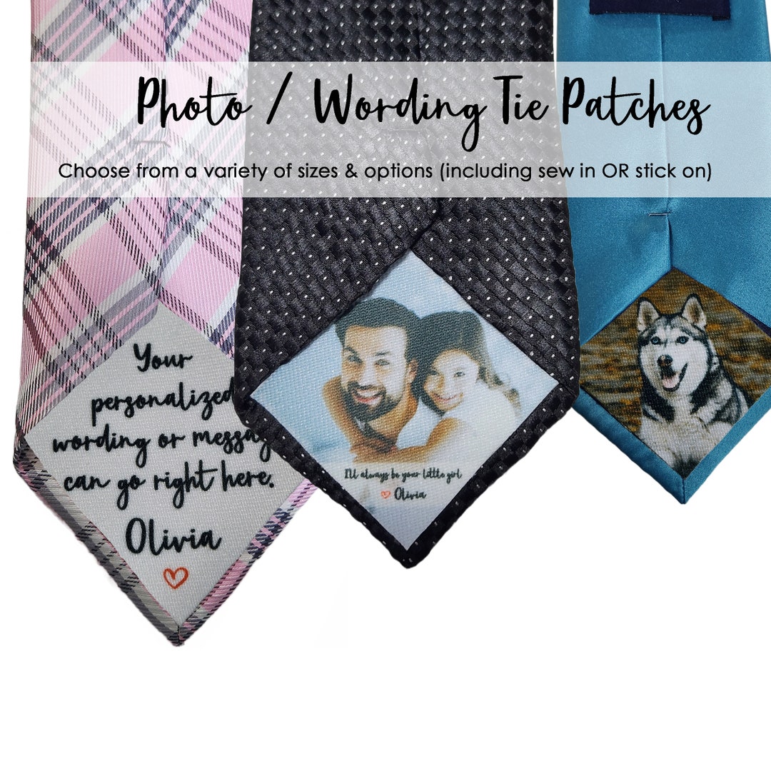 Photo Patch for Tie Tie Photo Patch Tie Photo Wedding Wedding Tie Patch ...