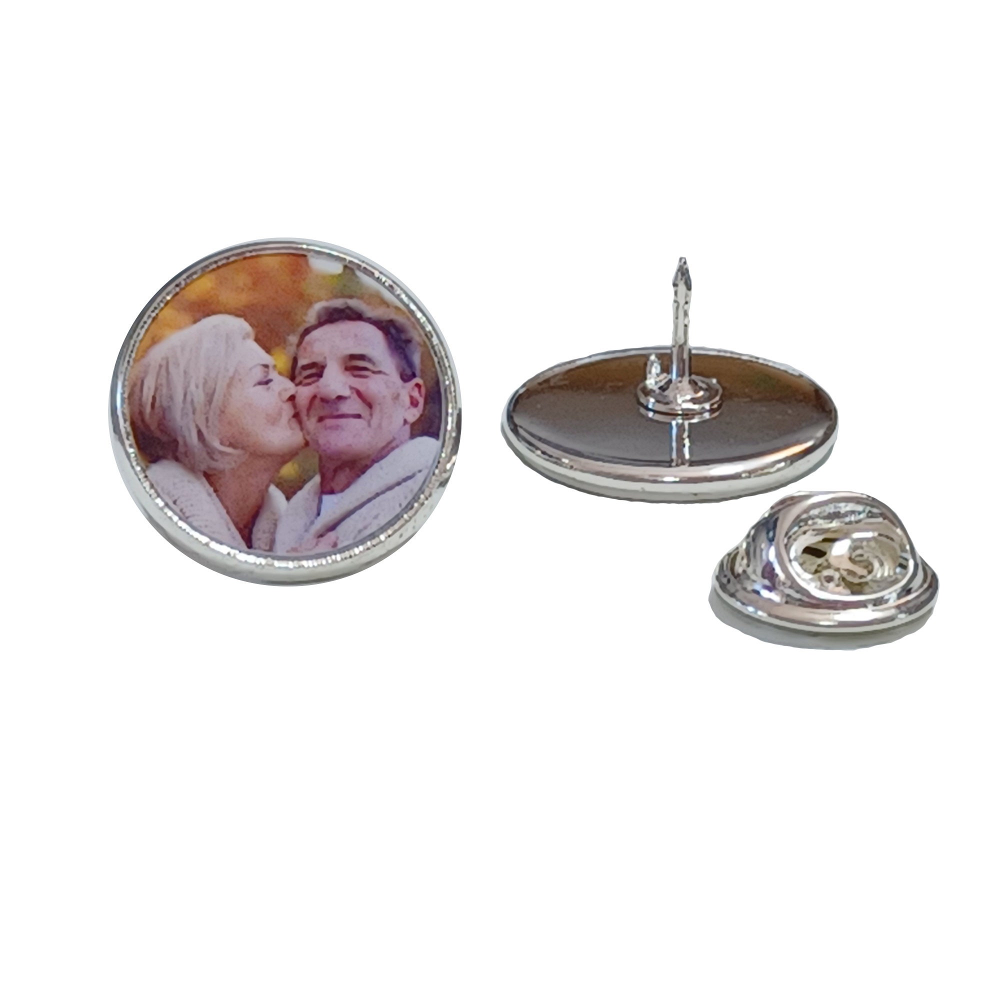 Custom Photo Lapel Pin- Memorial Lapel Pin- Photo Tie Tack- Wedding ...