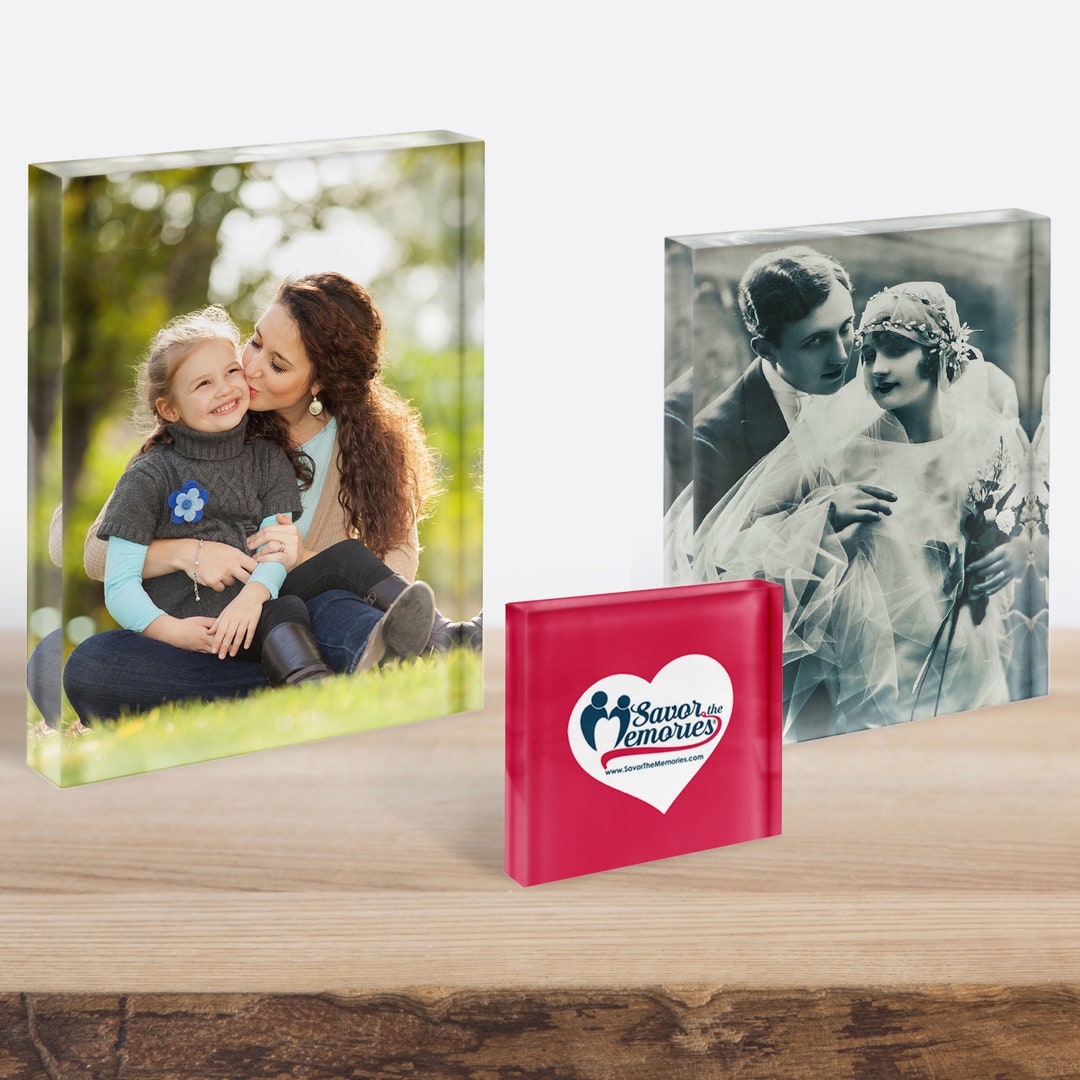 Acrylic Photo Block- Acrylic Block Photo- Acrylic Wedding Photo ...