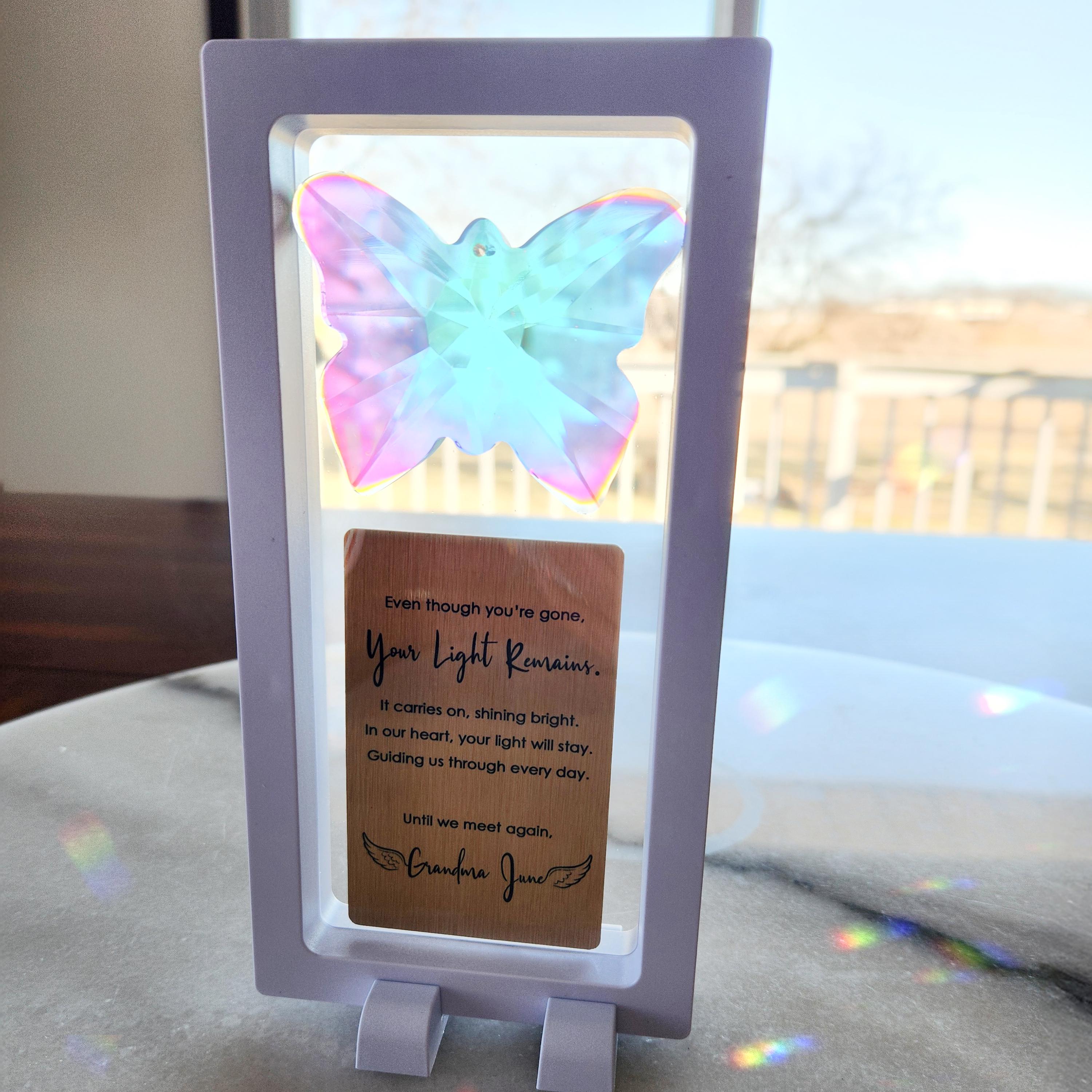 Memorial Suncatcher- Memorial Sun Catcher- Personalized Sympathy Gift ...