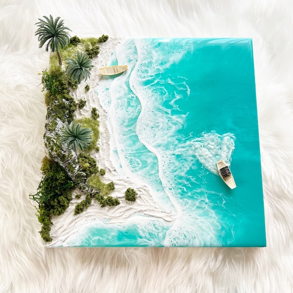 Resin Beach Art - Etsy