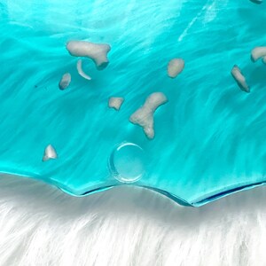 Resin Ocean Serving Tray Made With Crushed Shells and Coral - Etsy
