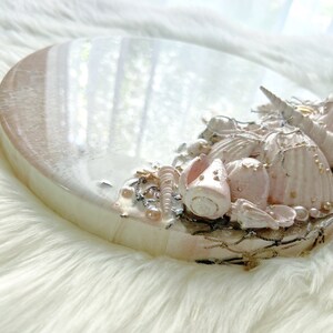 12 Inch Resin Ocean Shell Cluster Round Wall Plaque, Resin Ocean ...