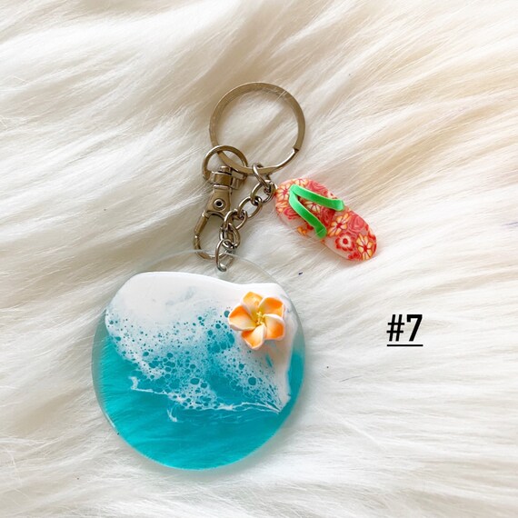 Resin Beach Art Resin Art Resin Ocean Art Resin Ocean Keychain,Ocean ...