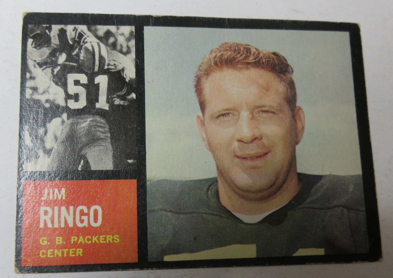 1962 Jim Ringo Football Card (#E112I) - Etsy