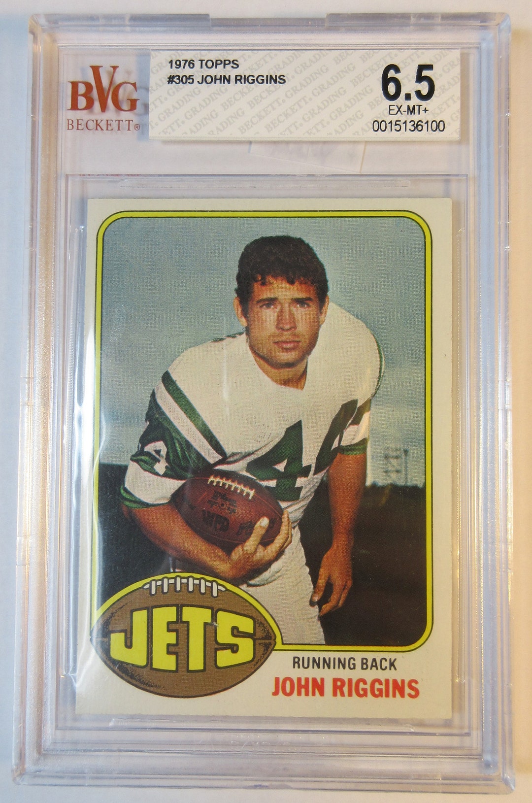 1976 Topps John Riggins Card No. 305 (#e54h) - Etsy