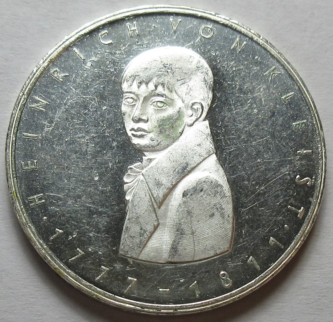 1977-G Silver German 5 Mark .625 -UNC- (#E88T) - Etsy