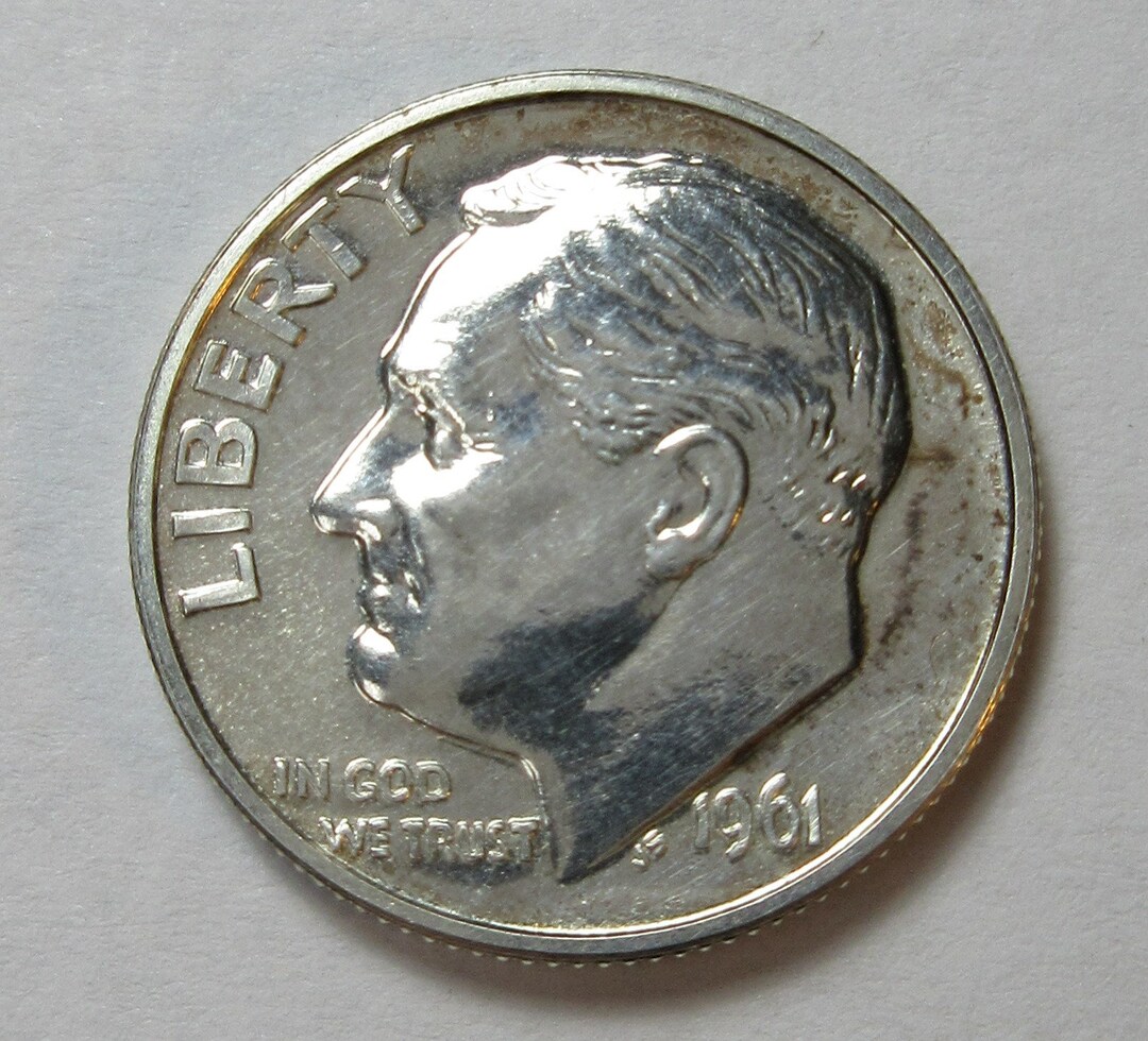1961 Roosevelt Silver Proof Dime (#e531d) - Etsy