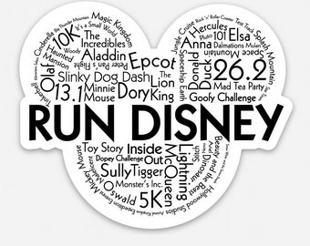 Electronics & Accessories RunDisney Sticker Large Decals & Skins etna ...