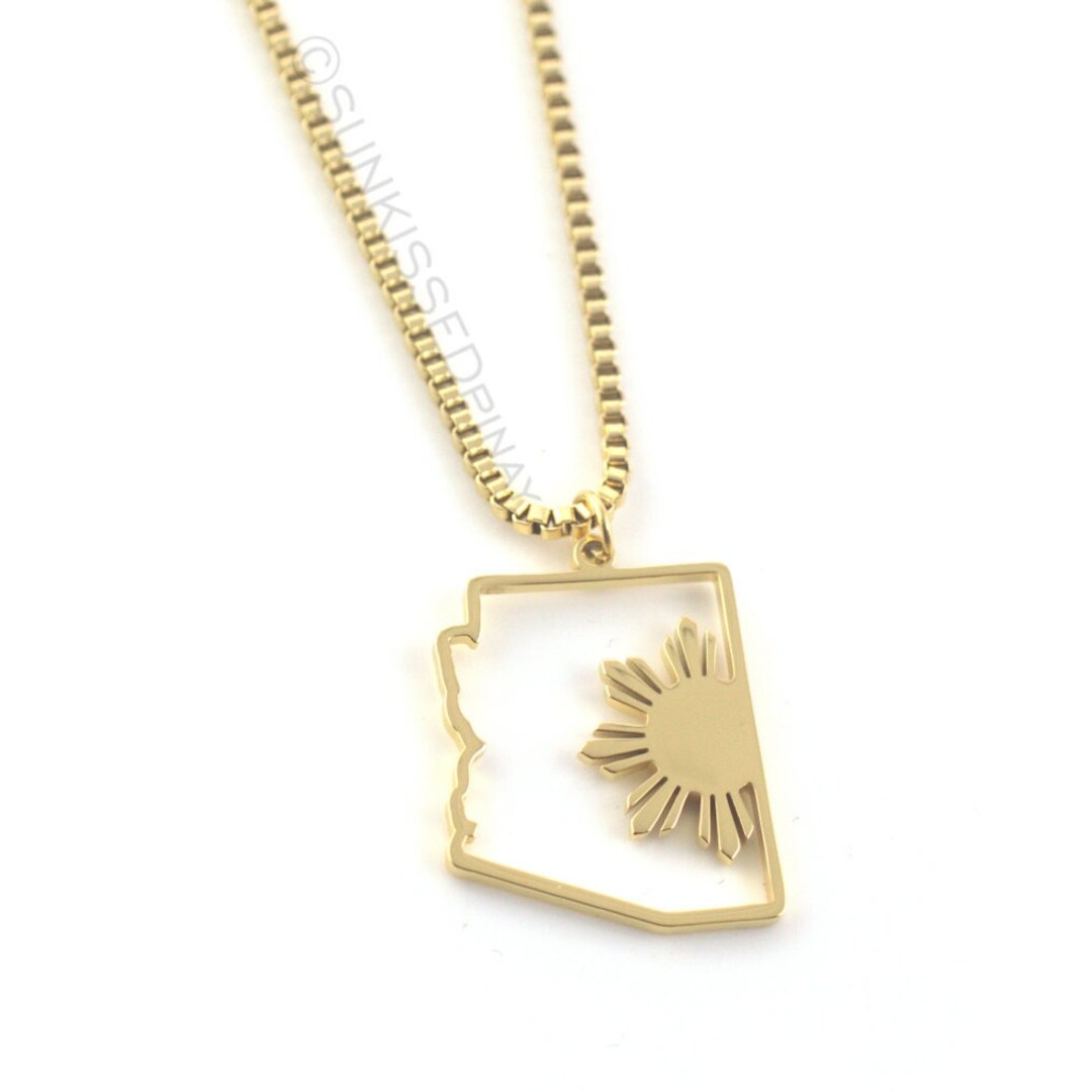 Arizona Filipino Necklace - AZ State Necklace, Pinoys in Arizona ...