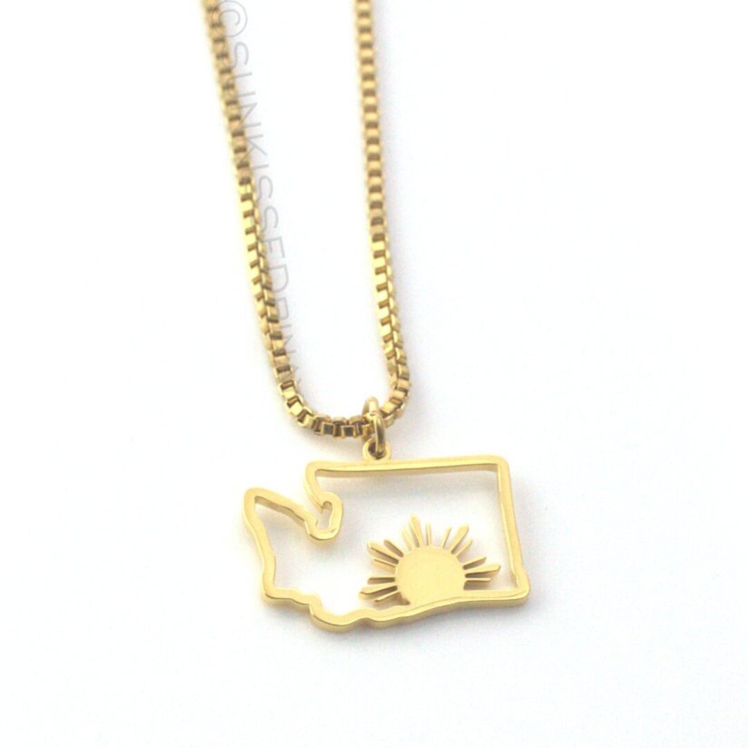 Washington Filipino Necklace - WA State Necklace, Pinoys in Seattle ...