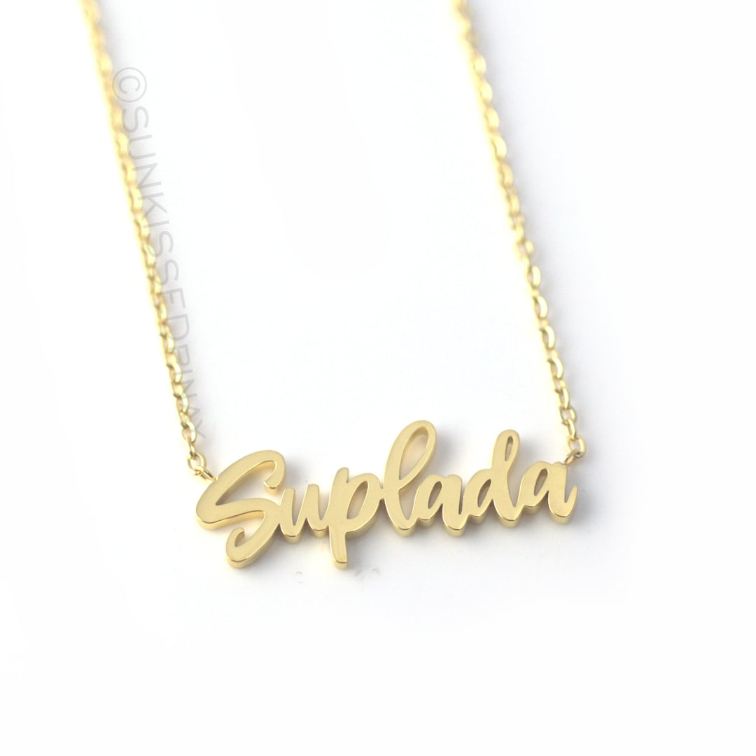 Suplada Necklace - Snobby Tagalog Word Necklace, FAHM, Pinoy Pride - Etsy
