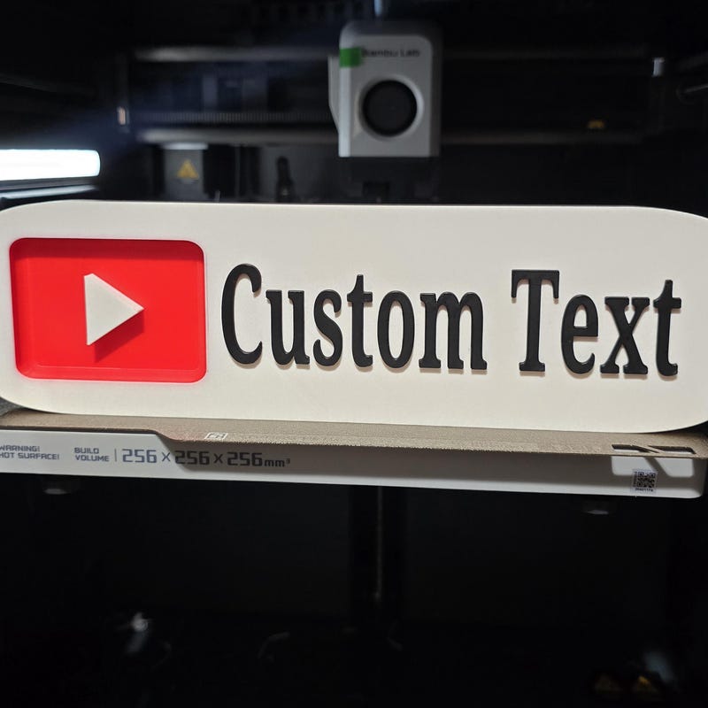 Custom Youtube Plaque - Etsy