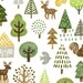 Forest Stickers - Woodland Stickers - Japanese Stickers - Mind Wave ...
