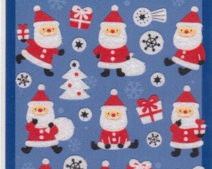 Christmas Stickers Santa Stickers Felt Stickers Mind | Etsy