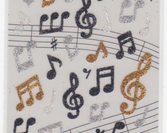 Musical Stickers Music Note Stickers Puffy Stickers Mind | Etsy