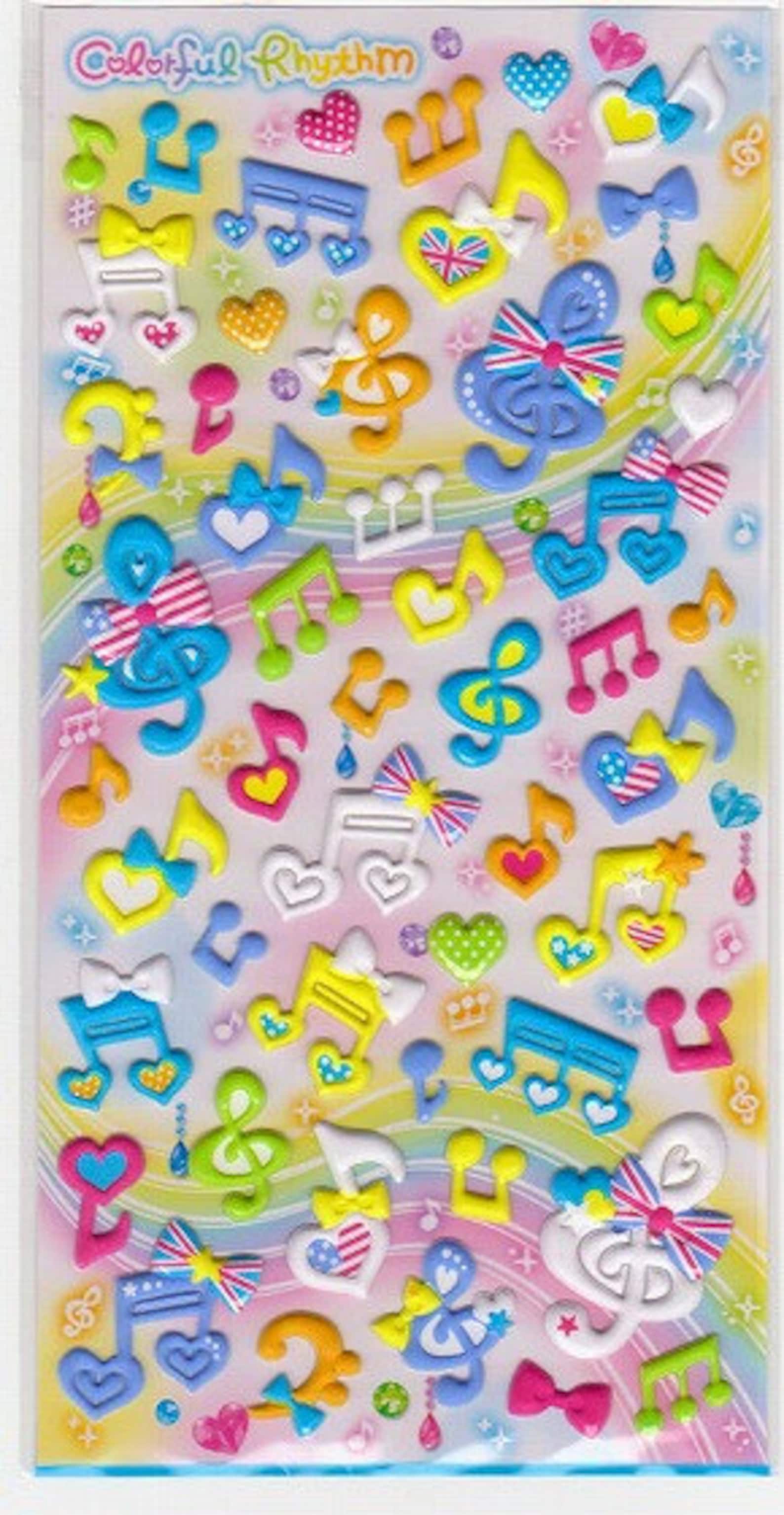 Musical Stickers Music Note Stickers Puffy Stickers Mind | Etsy