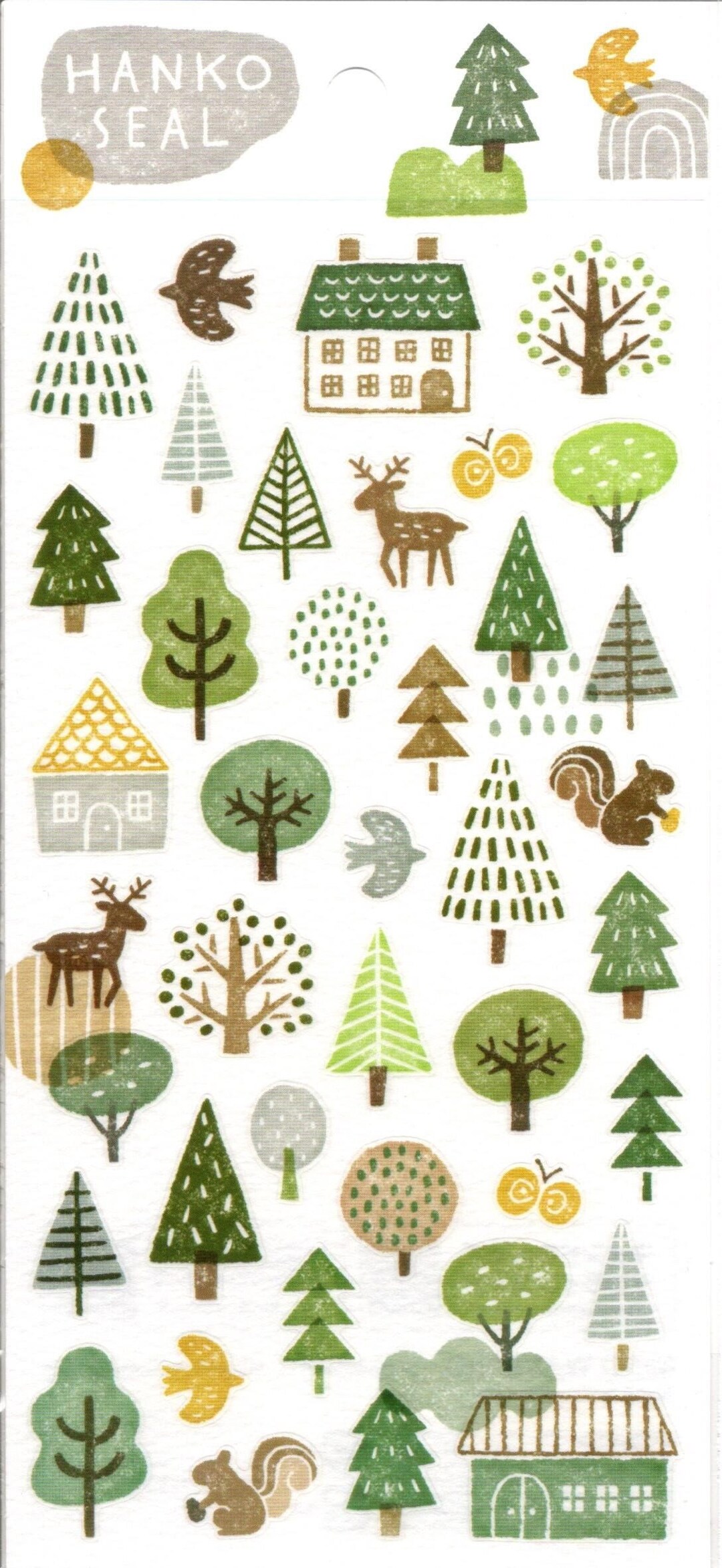 Forest Stickers - Woodland Stickers - Japanese Stickers - Mind Wave ...