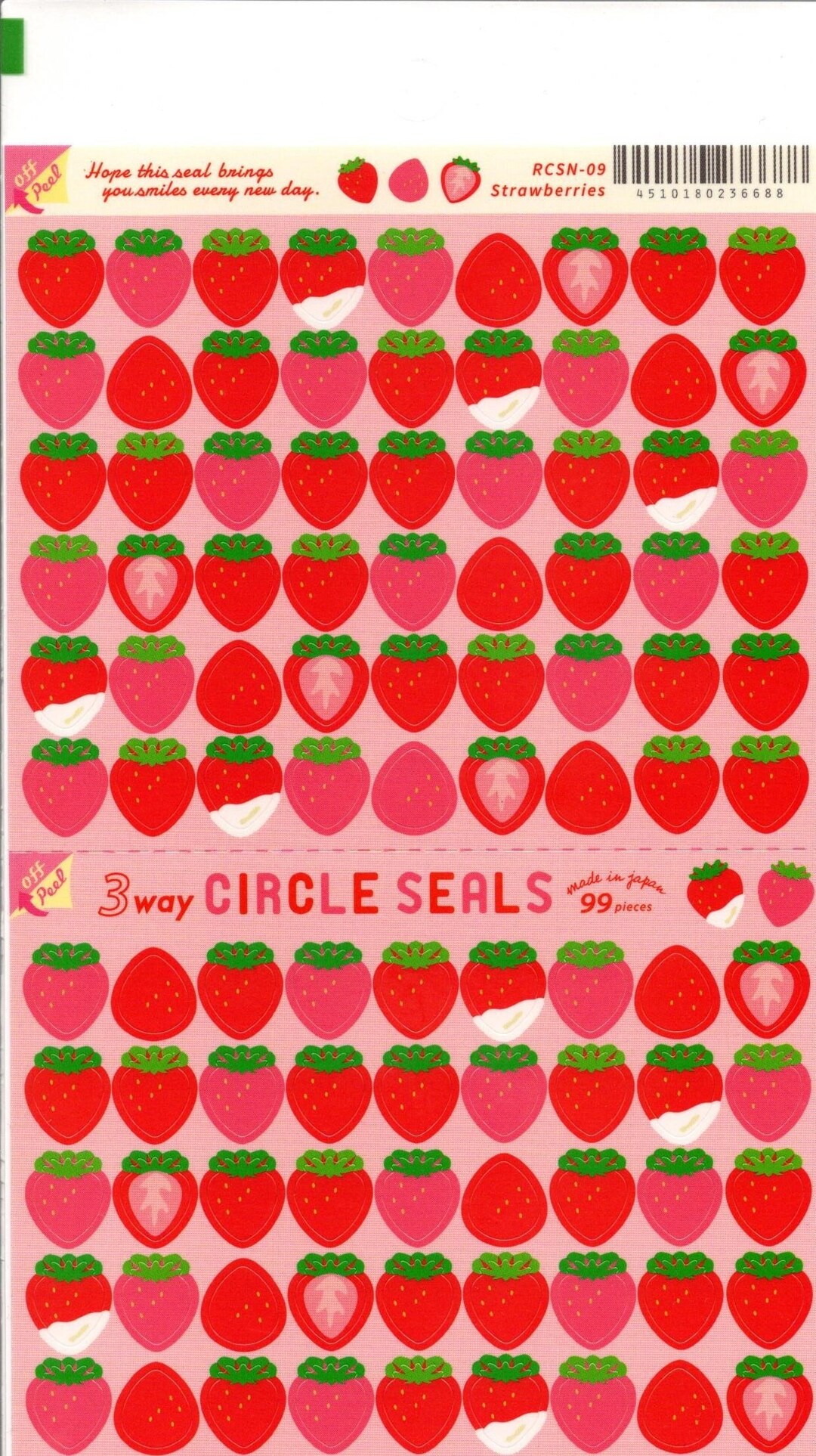 Strawberry Stickers - 3 Way Circle Seals - Etsy