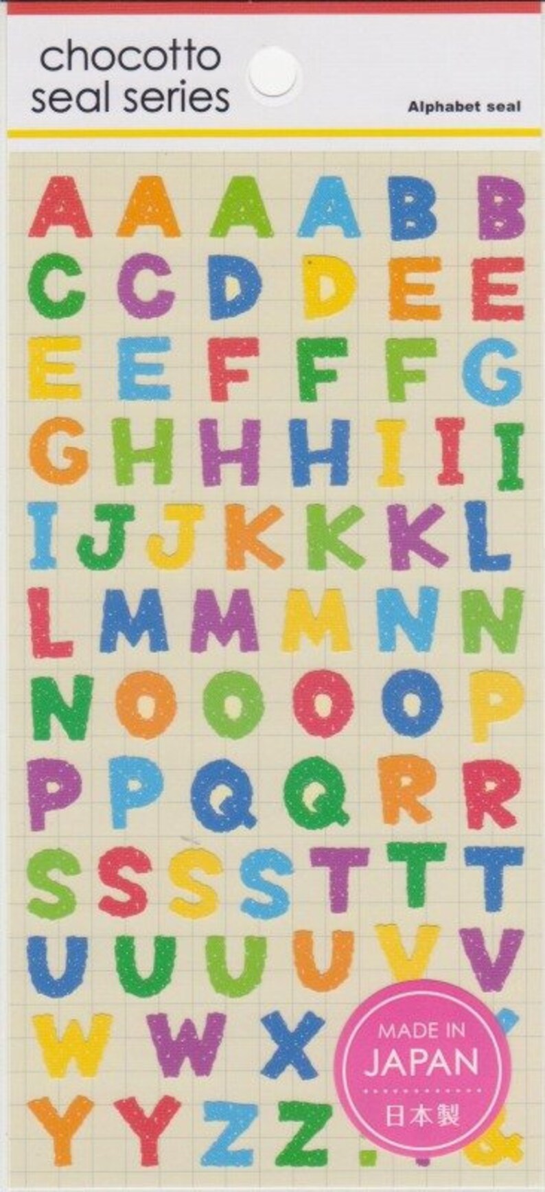 Alphabet Stickers ABC Stickers Letter Stickers Reference - Etsy
