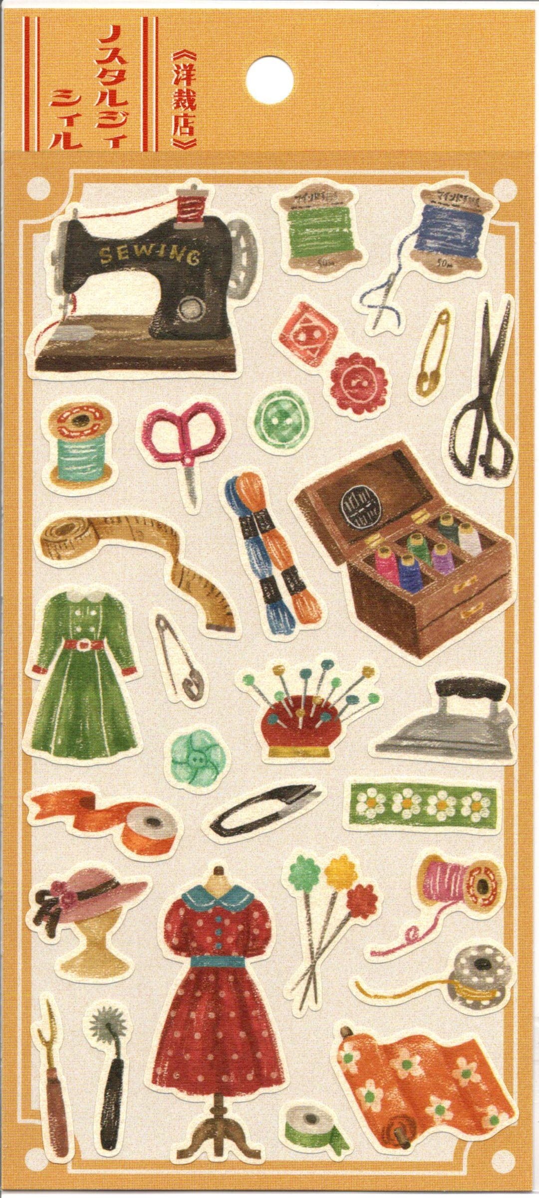 Sewing Stickers - Nostalgic Stickers - Paper Stickers - Mind Wave ...