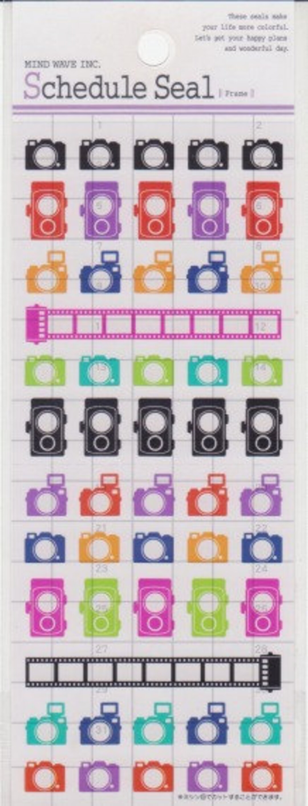 Camera Stickers - Camera Schedule Stickers - Planner Stickers - Mind ...