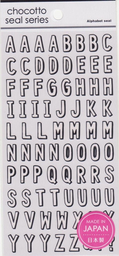 Alphabet Stickers ABC Stickers Letter Stickers Reference | Etsy