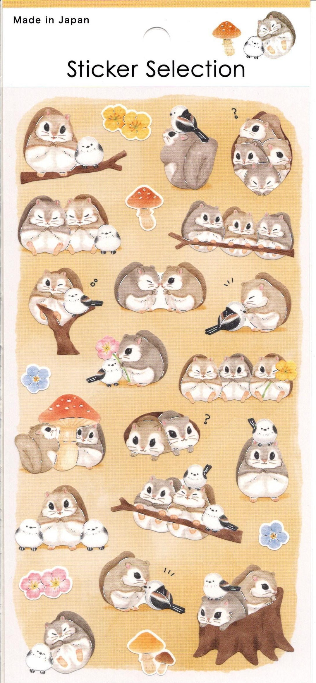 Flying Squirrel Stickers - Sugar Glider Stickers - Japanese Stickers - Etsy