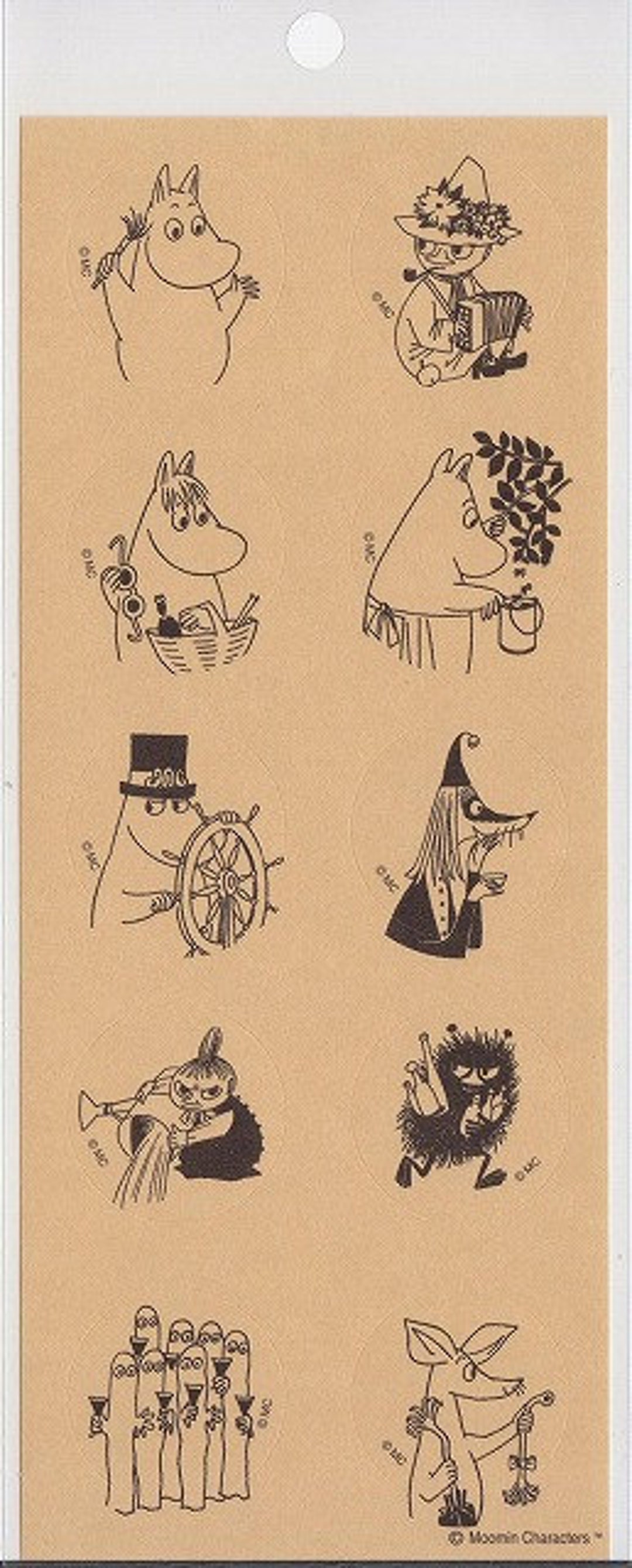 Moomin Stickers Reference A3547A3697 - Etsy