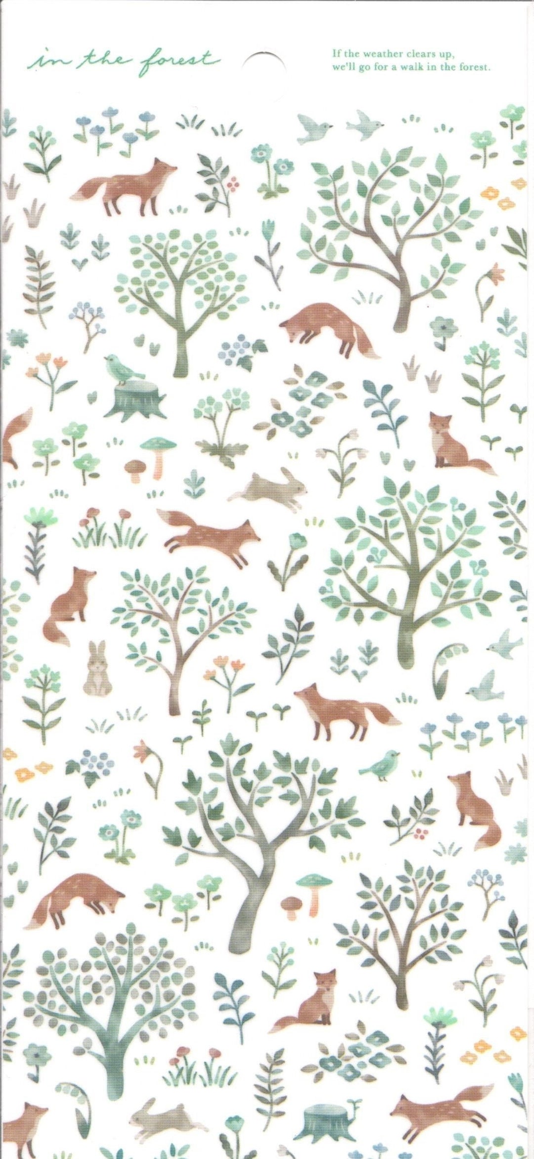 Fox Stickers - Rabbit Stickers - Forest Stickers - Woodland Stickers ...