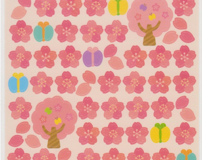 Sakura Stickers Cherry Blossom Stickers Paper Stickers - Etsy