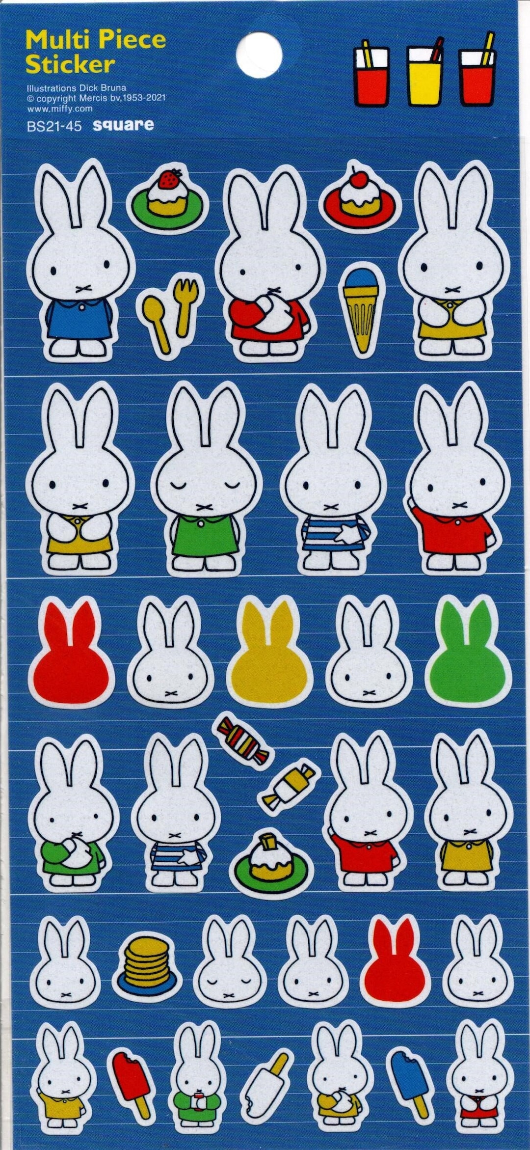 Miffy Stickers Reference A7245-47A8136-38IN8991-93 - Etsy