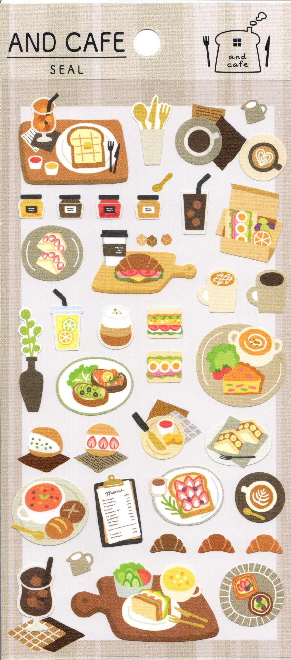 Cafe Stickers Bakery Stickers Foodie Stickers Mind Wave - Etsy