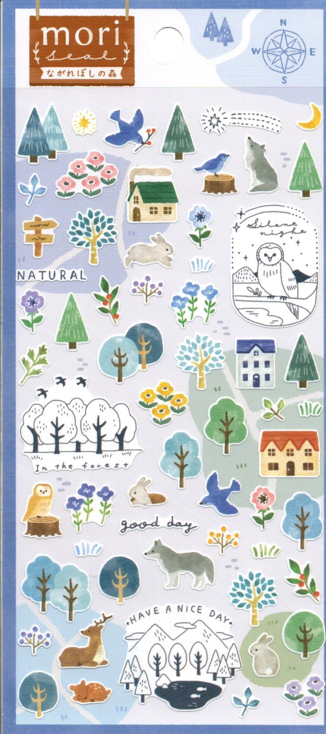 Forest Stickers Woodland Stickers Japanese Stickers Mind - Etsy