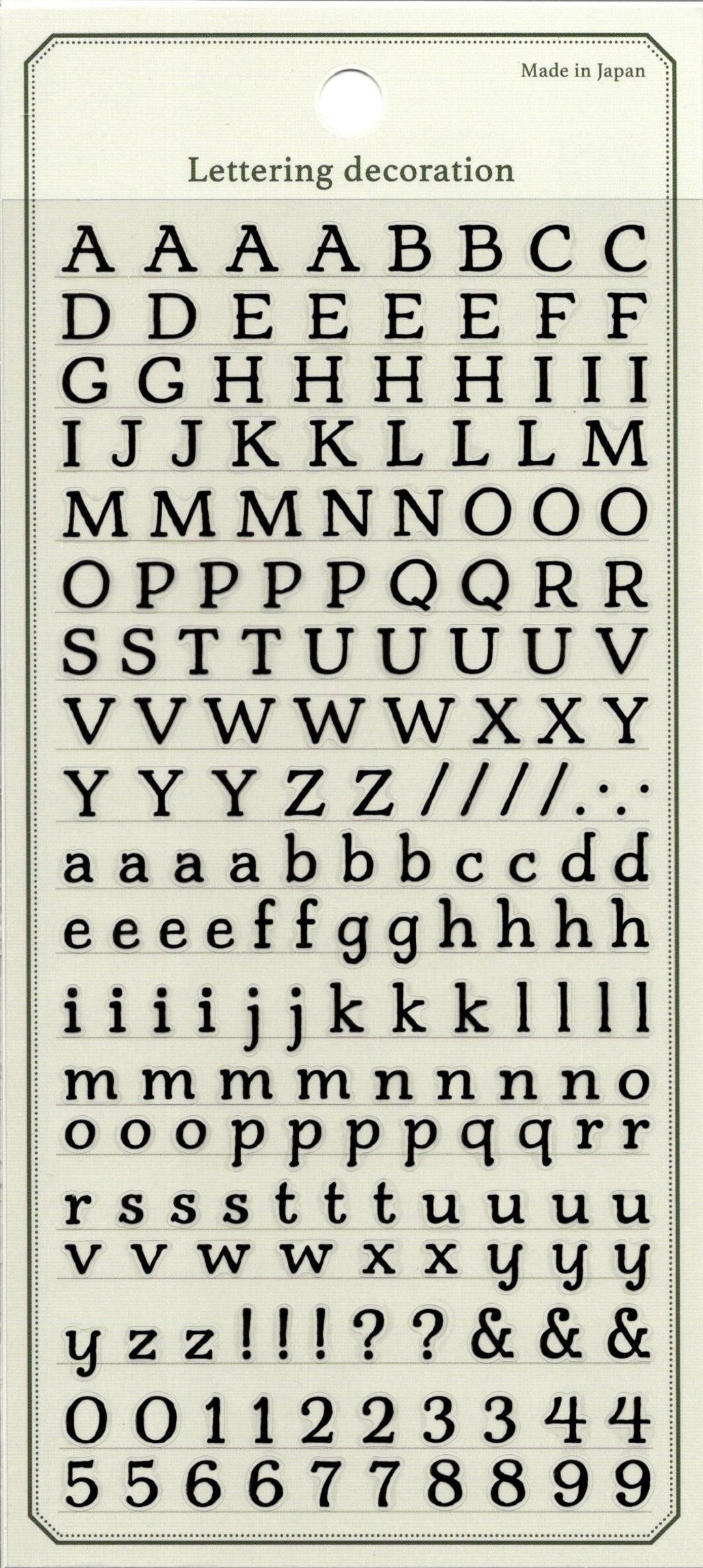 Alphabet Stickers - ABC Stickers - Black Letter Stickers - Reference # ...