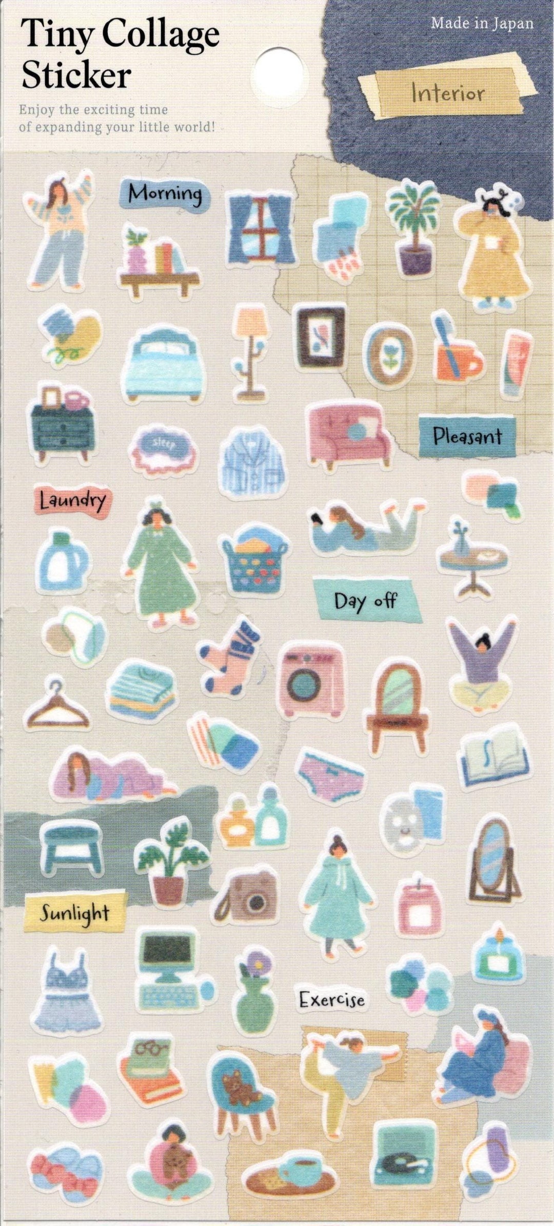 Tiny Collage Stickers - Interior Stickers - Paper Stickers - Etsy