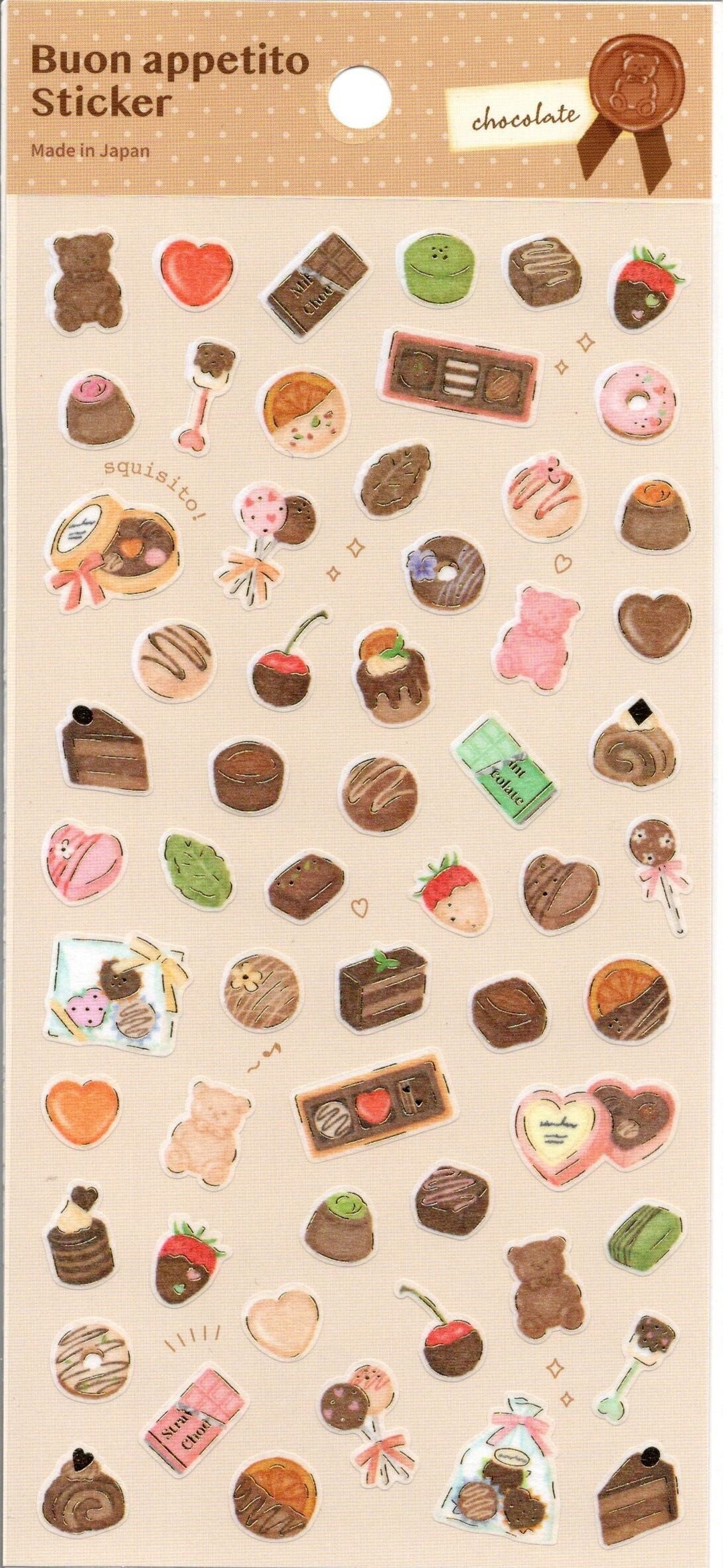 Bear Stickers - Chocolate Stickers - Sweets Stickers - Etsy